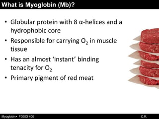 Myoglobin and Meat Color - by Chris Raines (@itweetmeat) | PPTX