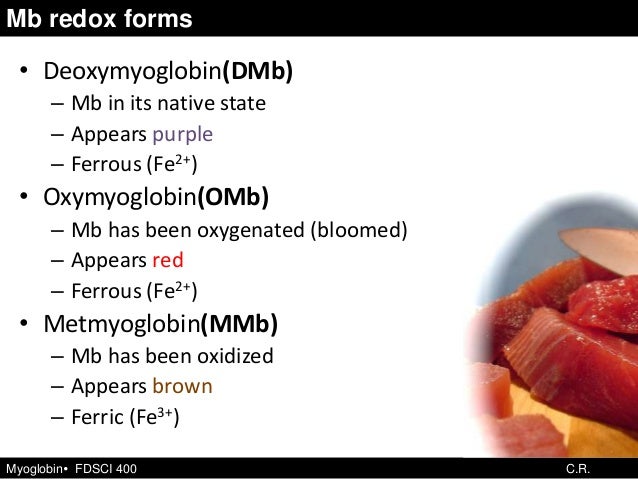 Myoglobin and Meat Color - by Chris Raines (@itweetmeat)