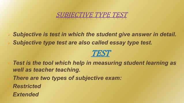 Constructing Objective and Essay Type Test | PPTX