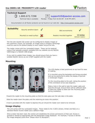 Paxton Access 380-999-US Instruction Manual | PDF