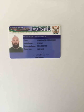 IMCA Class 2 Commercial Diving Qualifications, Martin Steven George ...