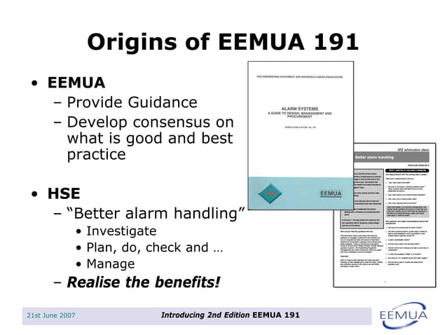 EEMUA191-Presentations.pdf | Business | Business and Finance