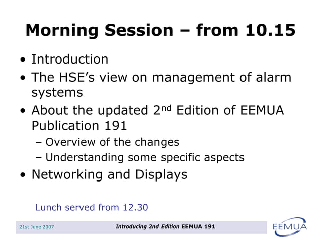 EEMUA191-Presentations.pdf | Business | Business and Finance