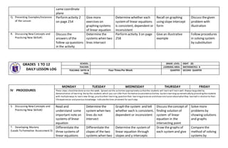 DLL for grade 8 | DOCX