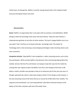Netflix Corporate Profile | DOCX