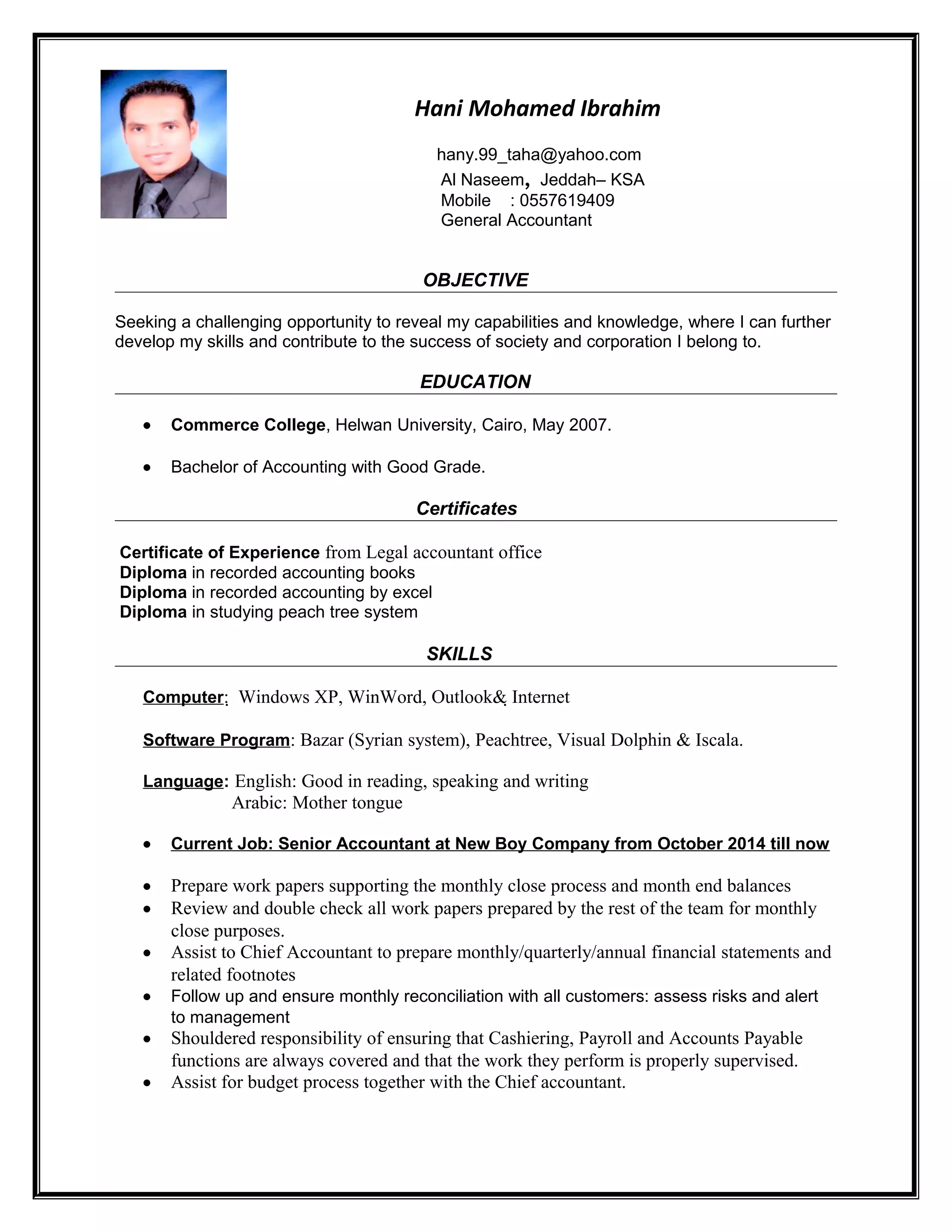 Hany Ibrahim C.V | DOC