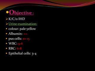 Case presentation on tuberculosis and k | PPT
