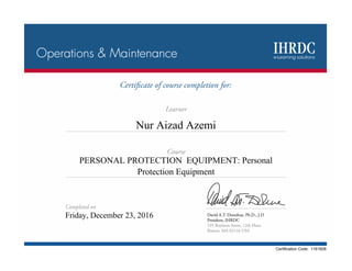 PPE Certificate | PDF