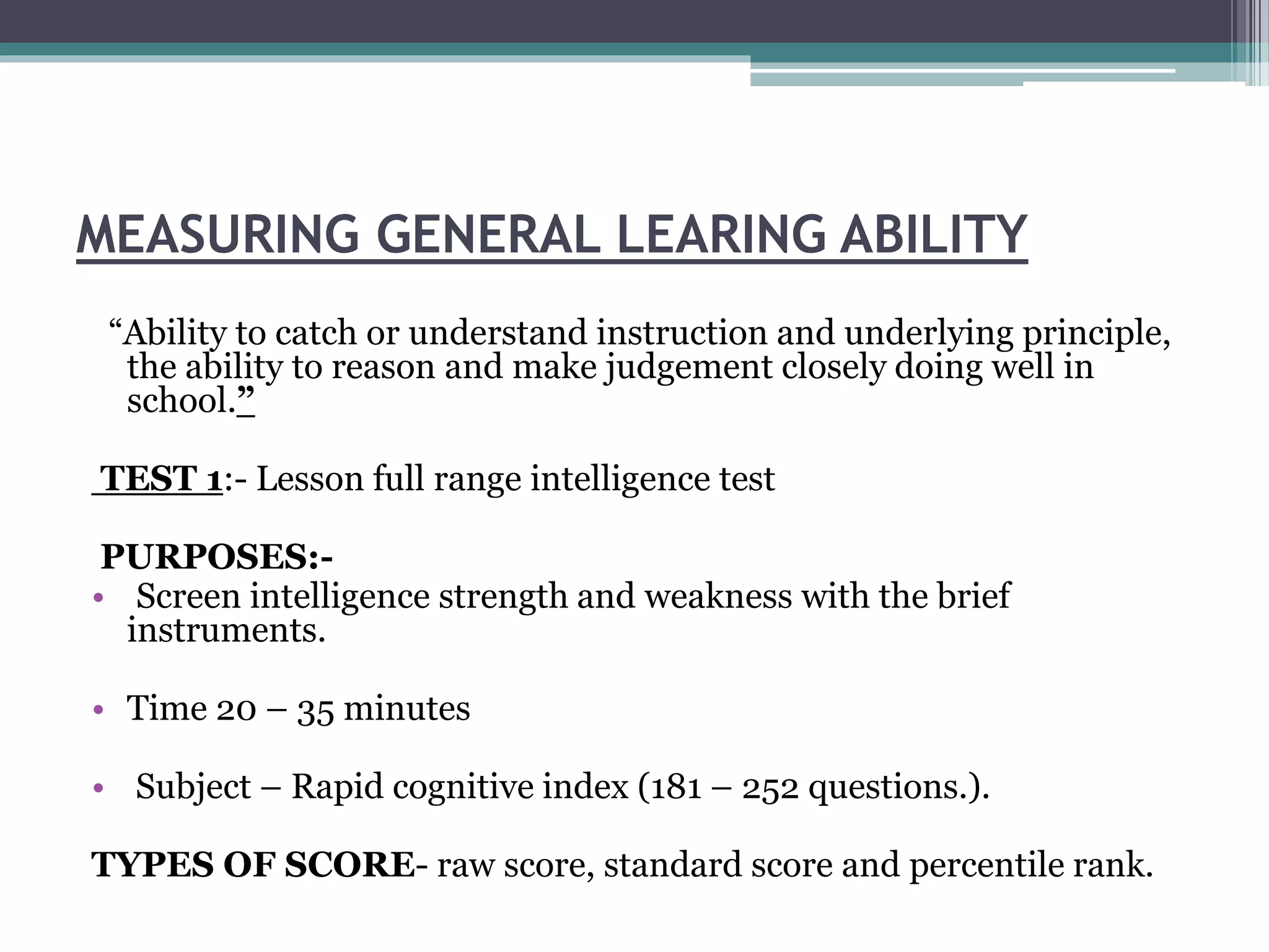 38105795 standardized-tools | PPTX | Standardized Testing | Educational ...
