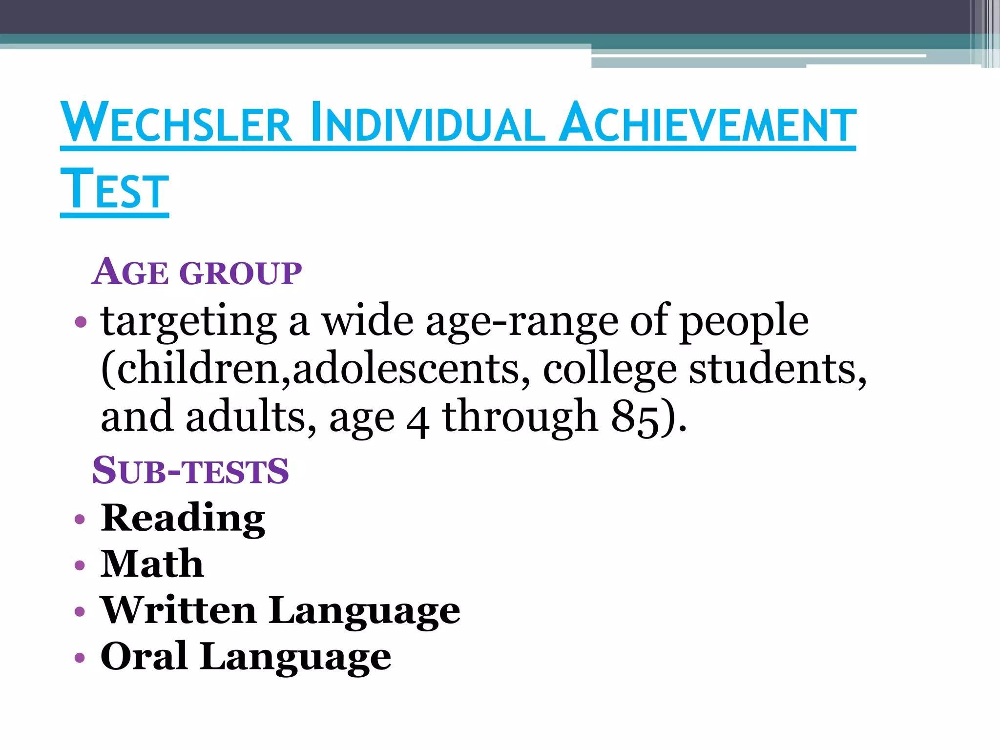 38105795 standardized-tools | PPTX | Standardized Testing | Educational ...