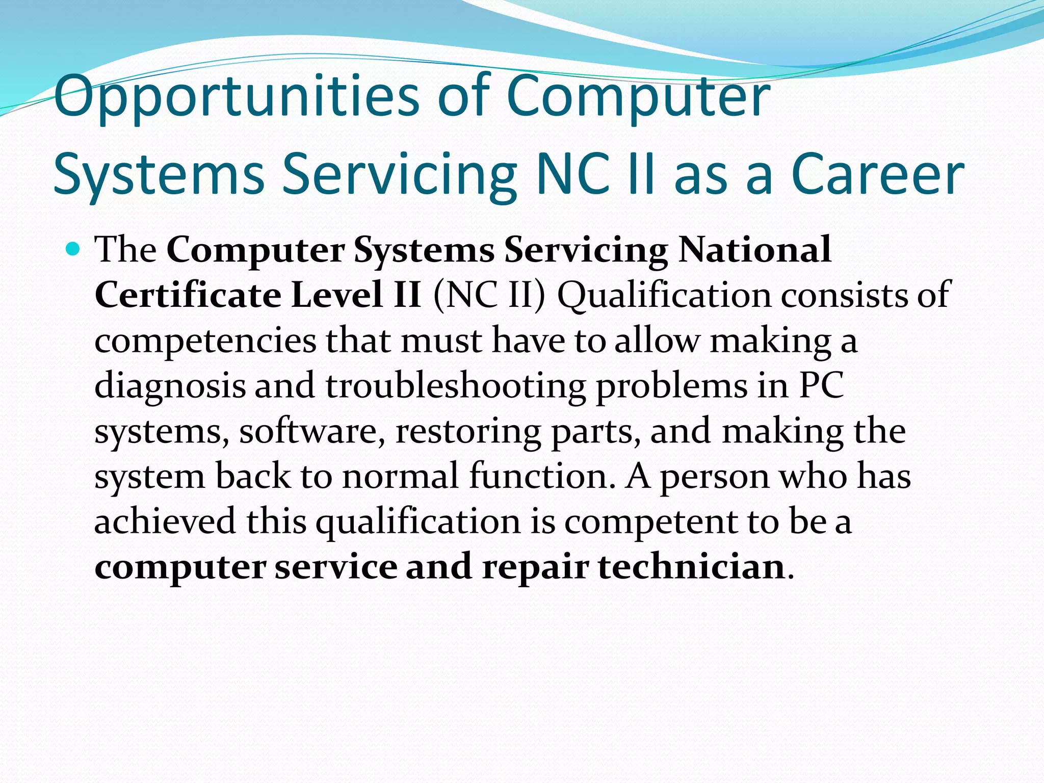 381091947 introduction-computer-systems-servicing-nc-ii | PPTX