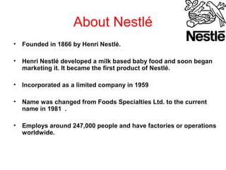 nestle-ppt | PPT | Grocery Shopping | Shopping