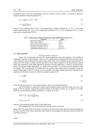 The Resistance Comparison Method Using Integral Controller for Photovoltaic Emulator | PDF ...