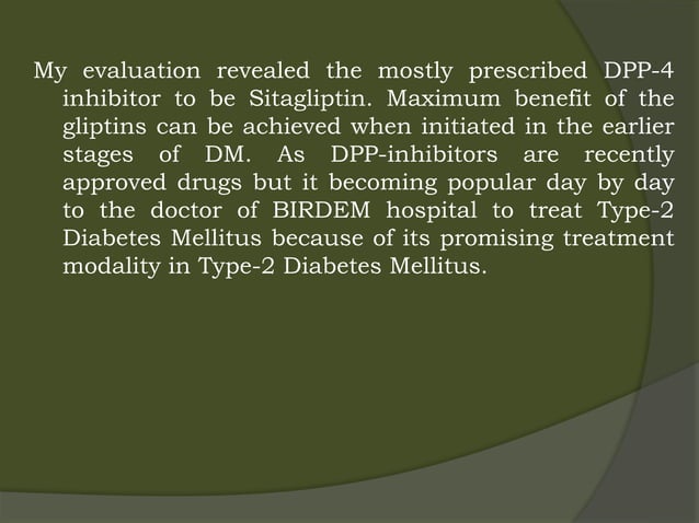 A Study of Prescription Patterns of DPP-4 inhibitors.. | PPT