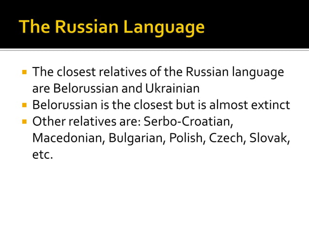 Russian for Beginners | PPTX | Programming Languages | Computing