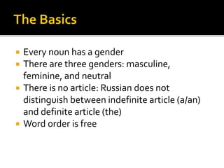 Russian for Beginners | PPTX