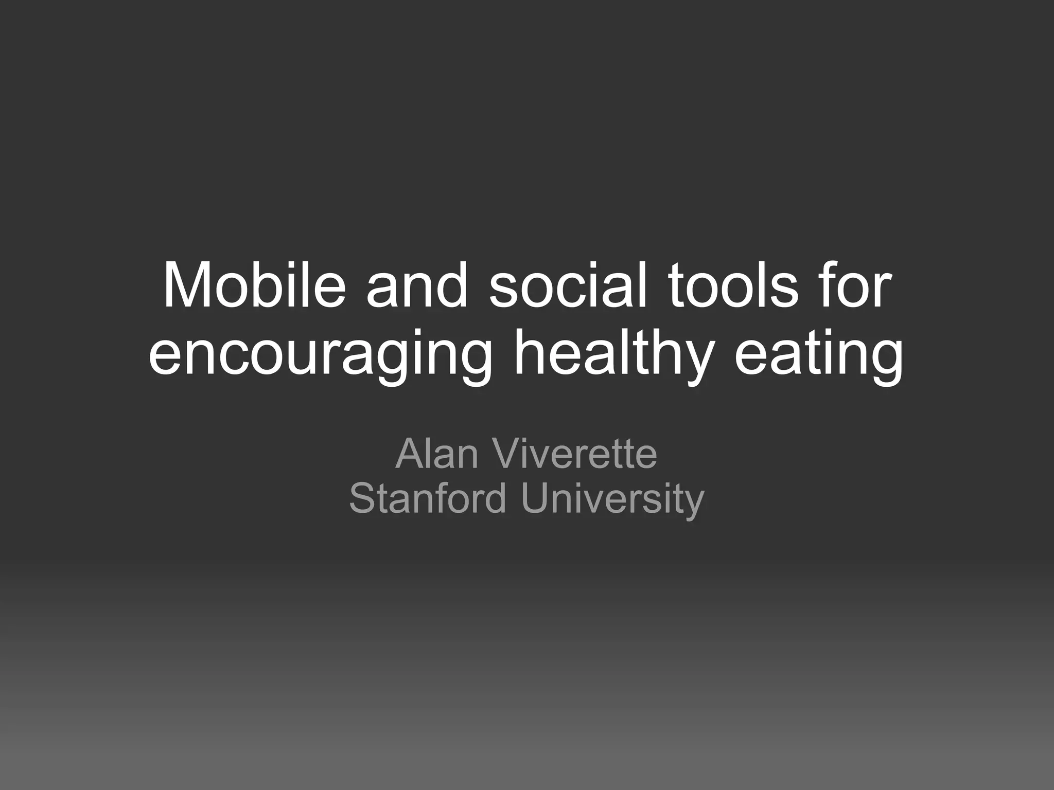 Healthy eating habit tools | PPT