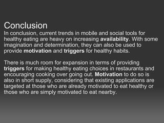 Healthy eating habit tools | PPT | Healthy Cooking and Eating | Food ...
