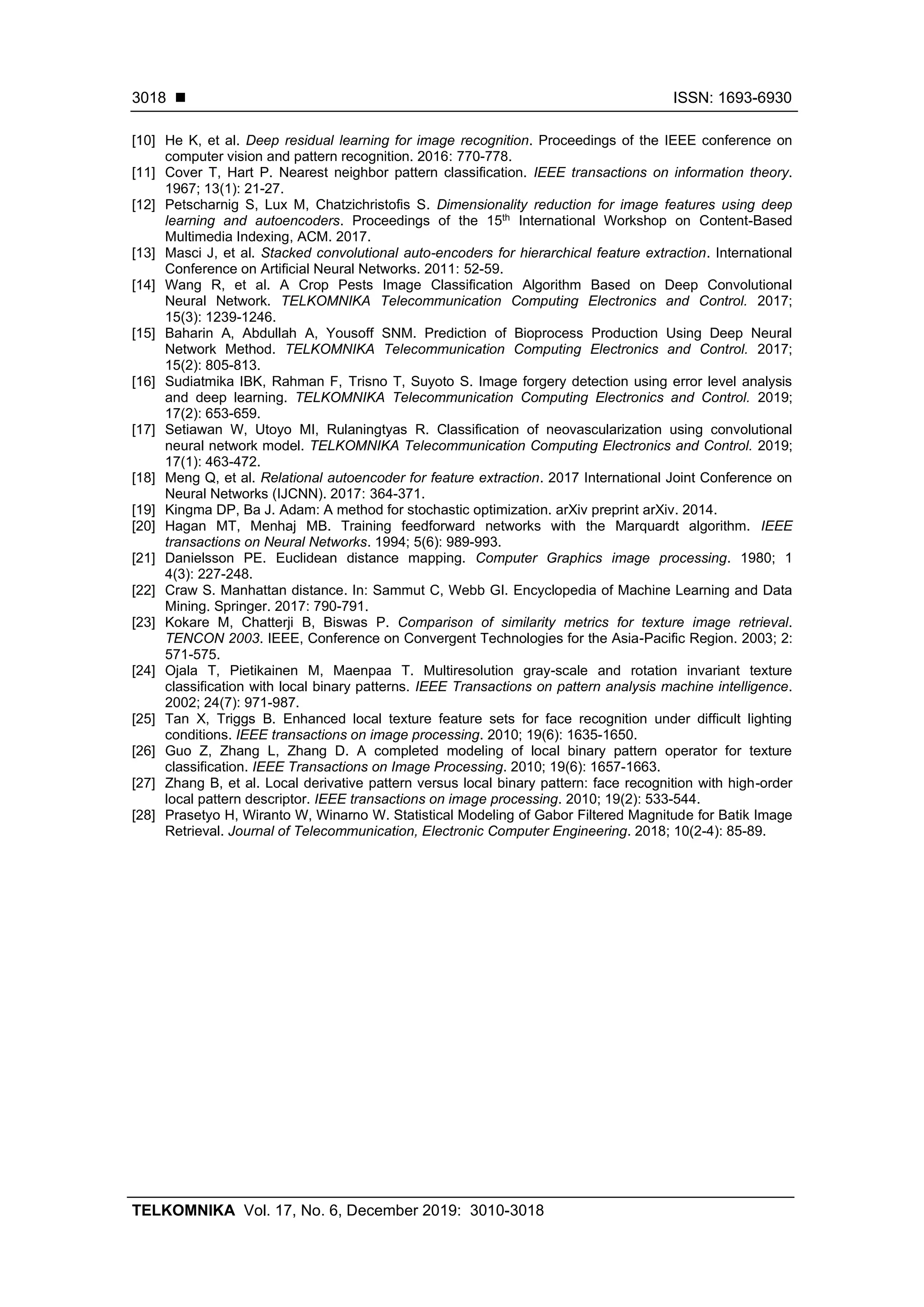Batik Image Retrieval Using Convolutional Neural Network Pdf