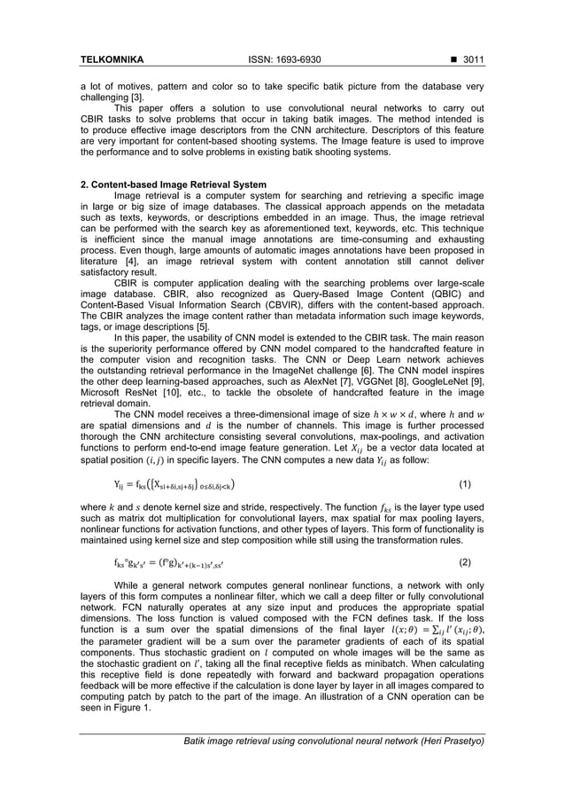 Batik Image Retrieval Using Convolutional Neural Network Pdf