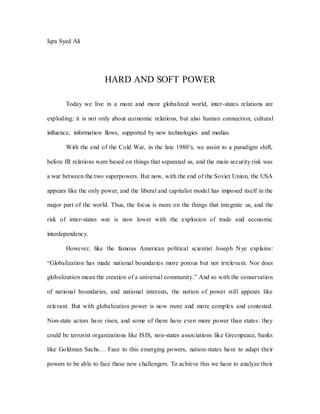 soft and hard power | DOCX