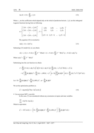 Multi parametric model predictive control based on laguerre model for permanent magnet linear ...