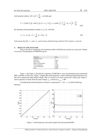 Multi parametric model predictive control based on laguerre model for permanent magnet linear ...