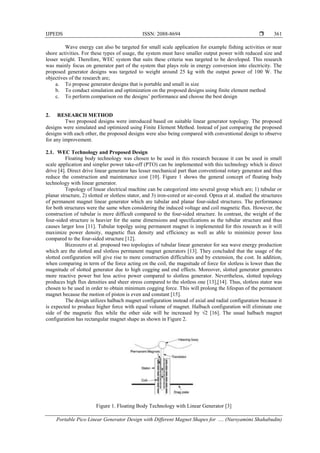 Portable Pico Linear Generator Design with Different Magnet Shapes for ...