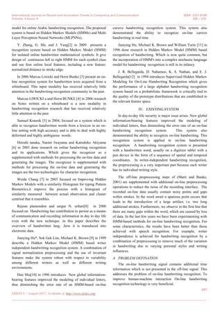 Online Handwriting Recognition using HMM | PDF