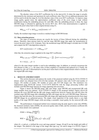 A blind steganography approach for hiding privacy details in images of digital imaging and ...