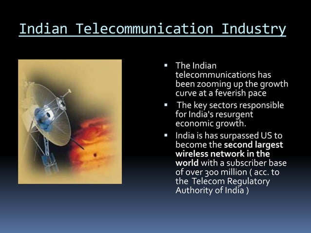 telecommunication-ppt | PPTX | Telecommunications Industry | Industries