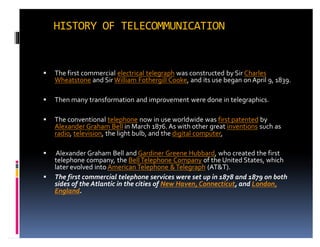 38165718 telecommunication-ppt | PPT
