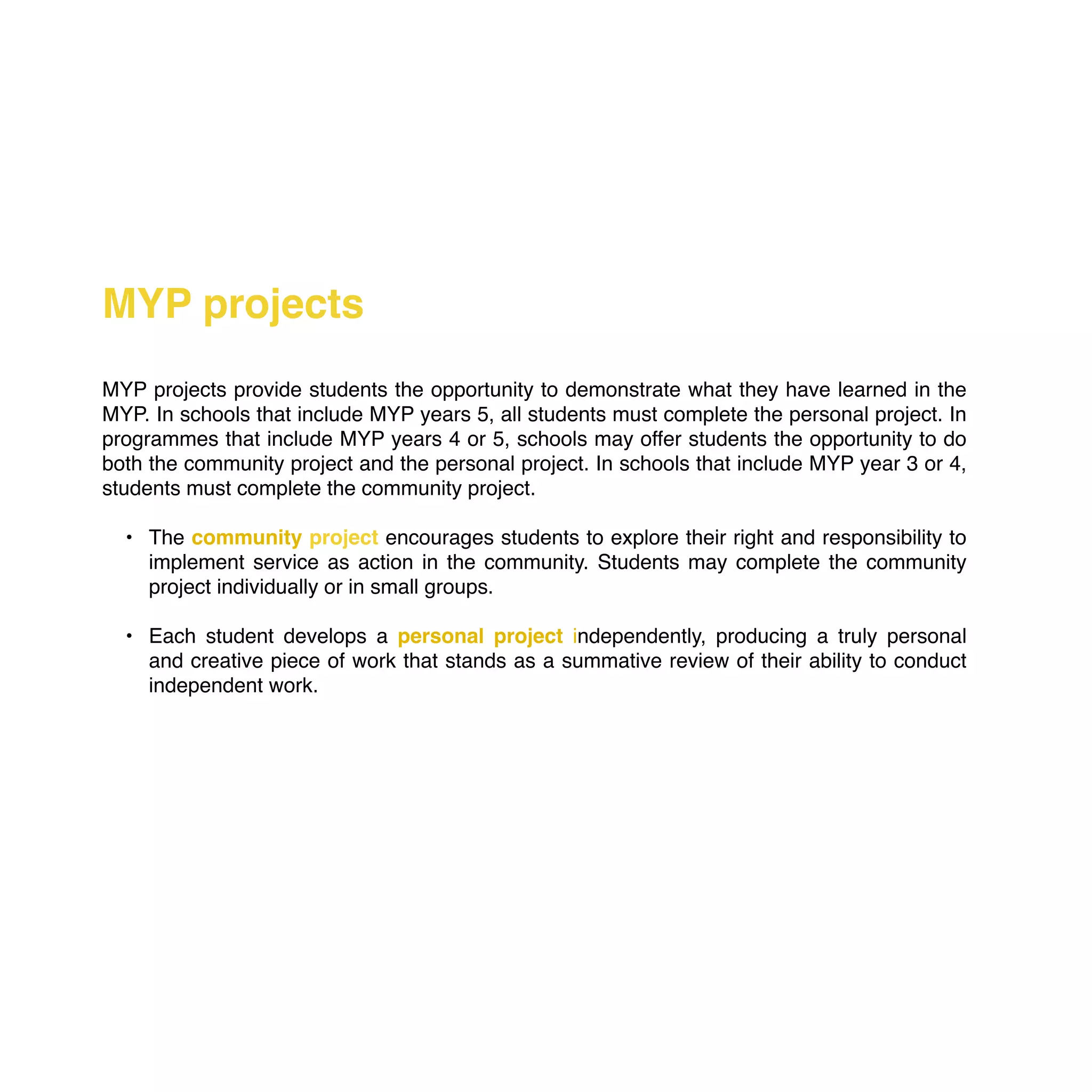 MYP | PDF