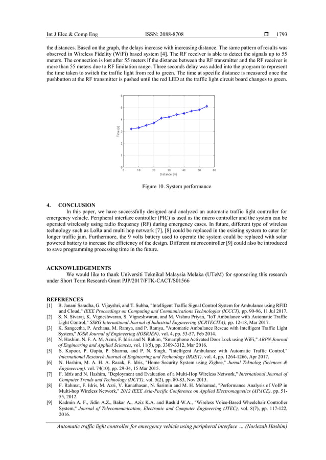 Automatic traffic light controller for emergency vehicle using peripheral interface controller ...