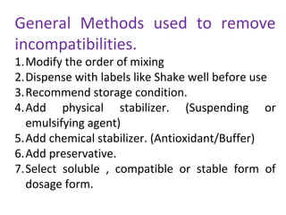 Incompatibility in Prescription | PPT