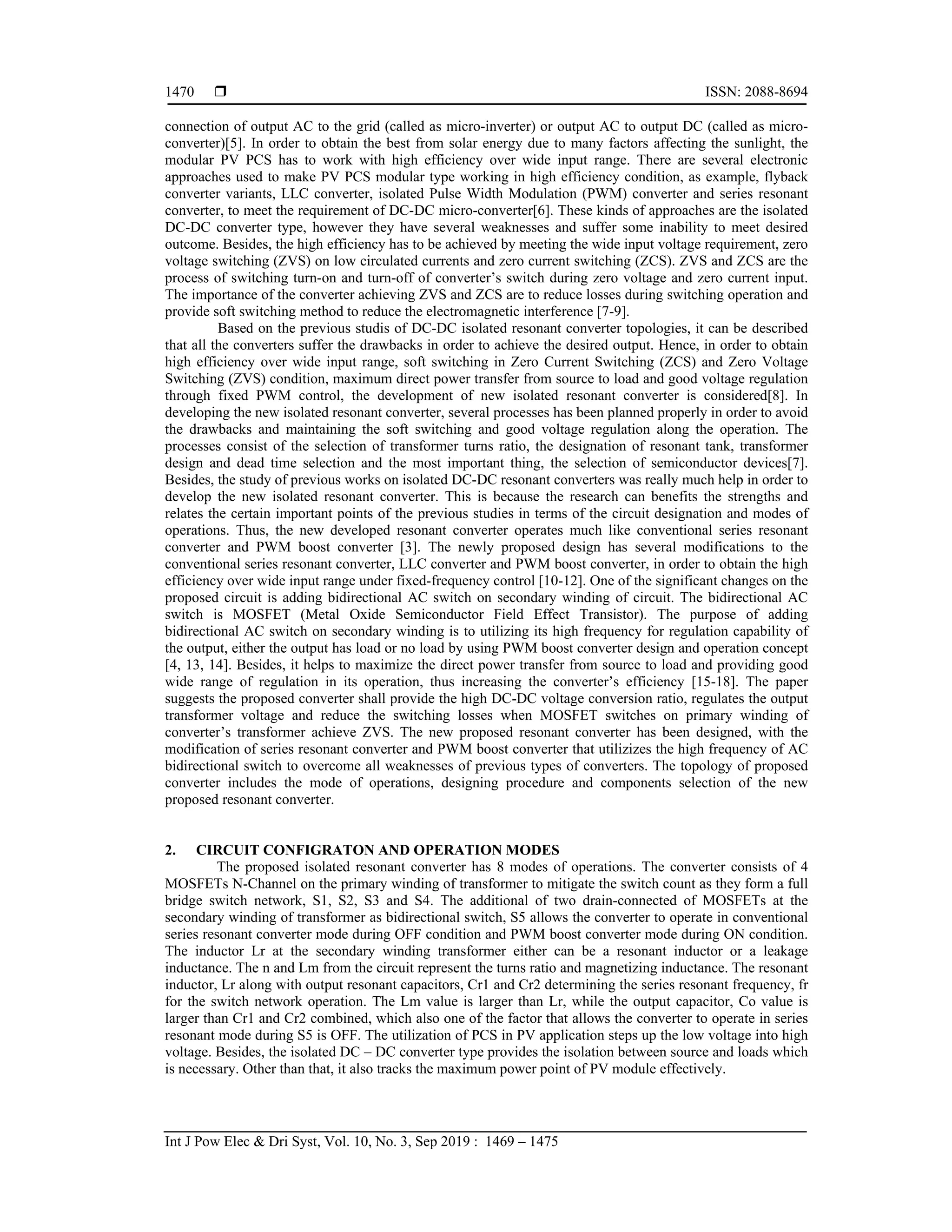 A Bidirectional Resonant Converter Based On Wide Input Range And High Efficiency For