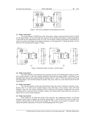 A bidirectional resonant converter based on wide input range and high efficiency for ...
