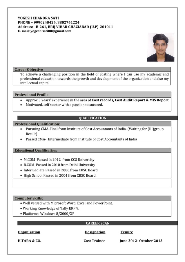 Yogesh Resume | PDF