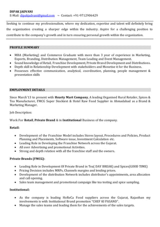 dipak resume | PDF