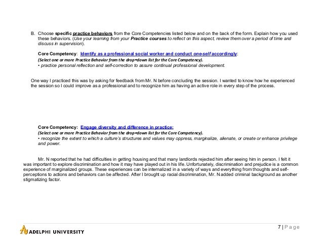 Process Recording Example Social Work