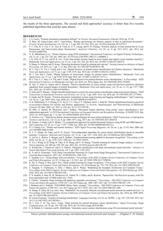 Source printer identification using convolutional neural network and transfer learning approach ...