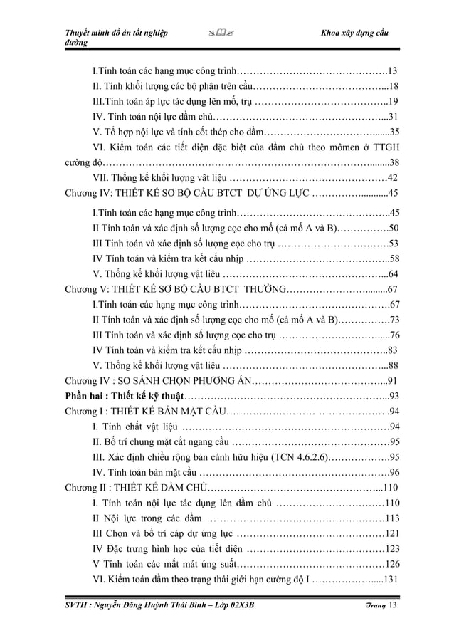 Thiết Kế Cầu Dầm Super T Căng Sau (Kèm Bản Vẽ Autocad) | PDF