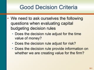 Capital Budgeting Techniques, Math Solution | PPT
