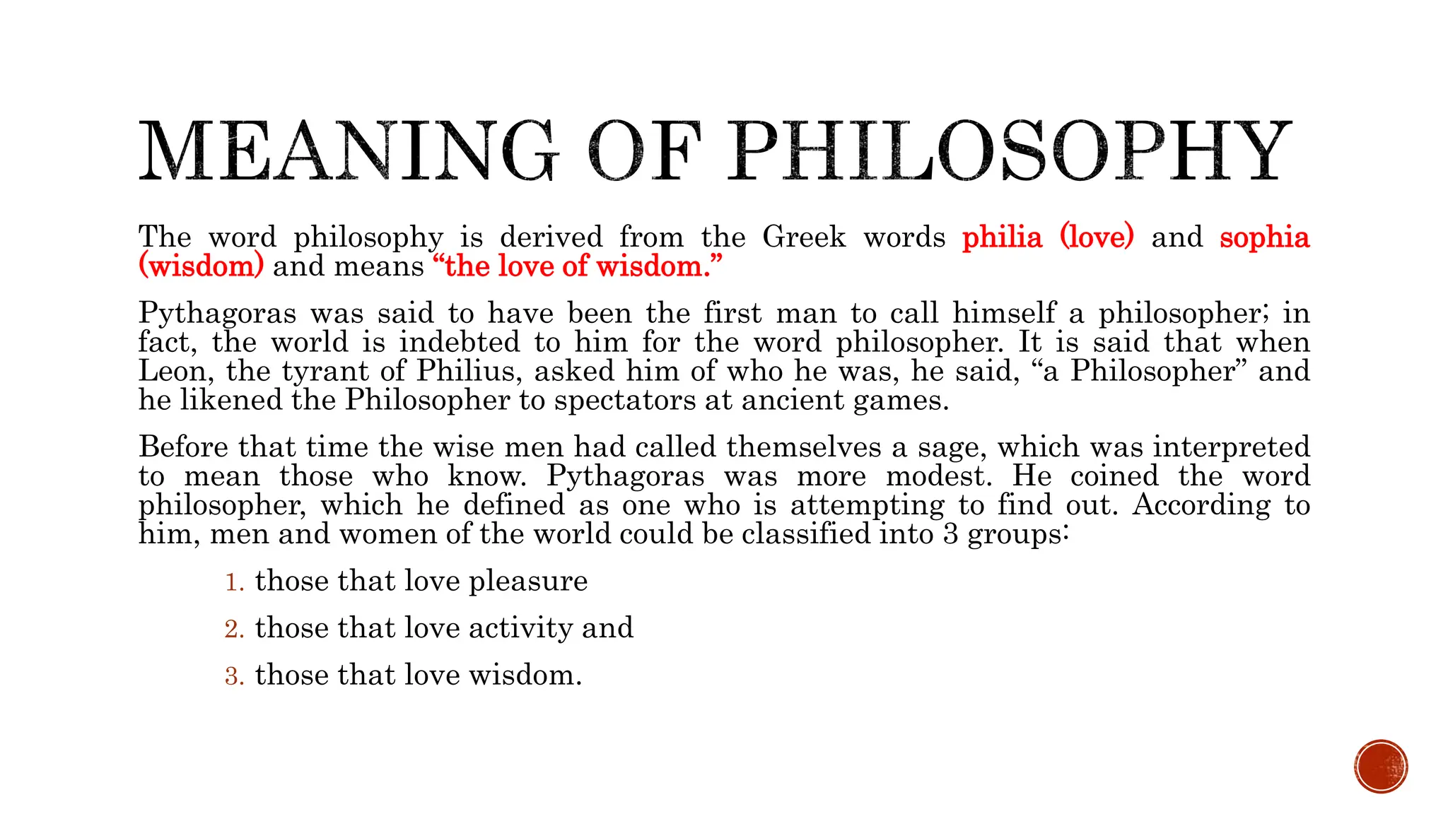 Philosophe Definition