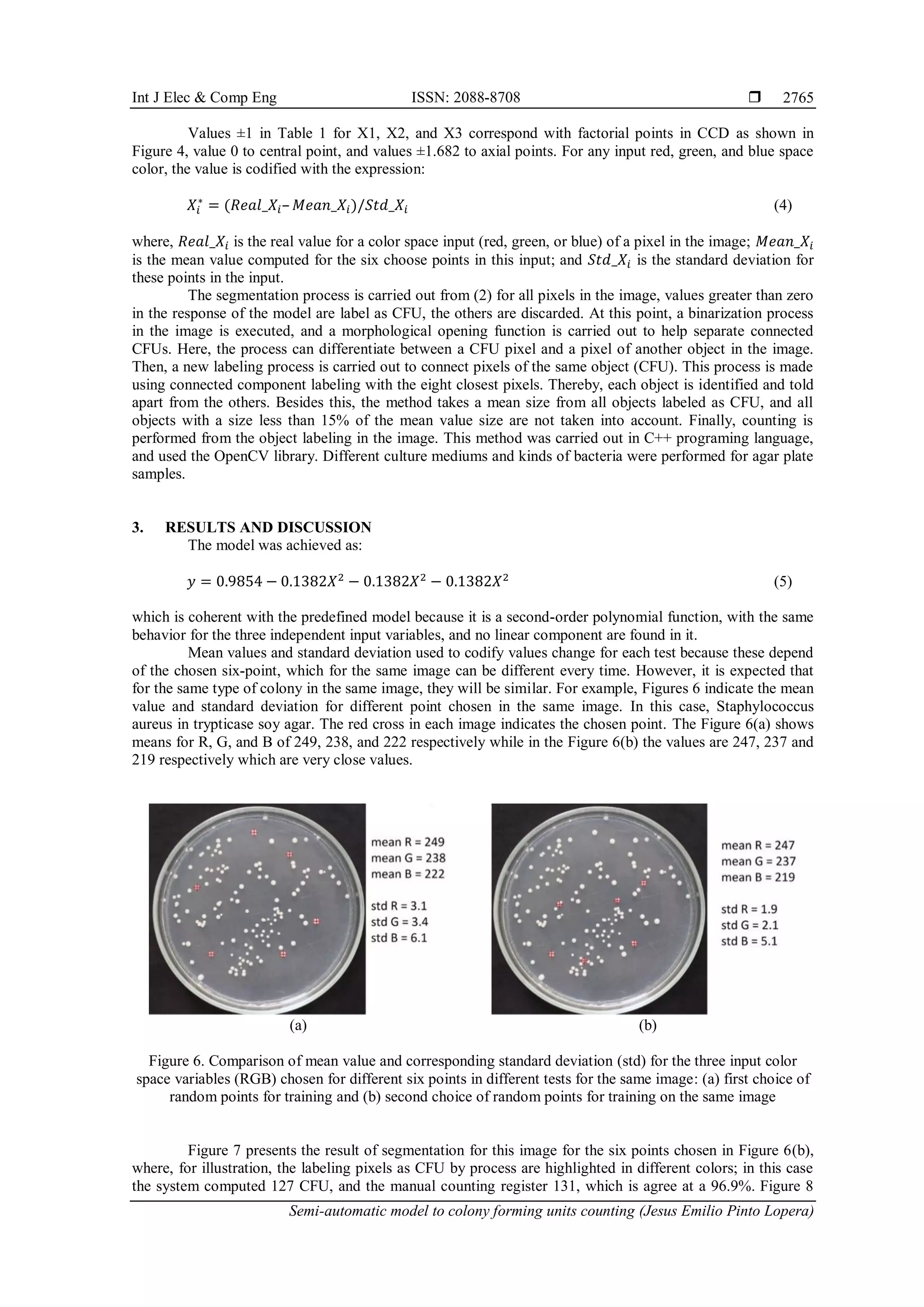 Semi-automatic model to colony forming units counting | PDF