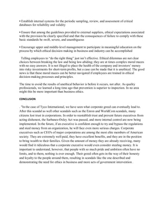 38299644 tyco-fraud-case-study-1 | PDF | Business Accounting & Finance ...