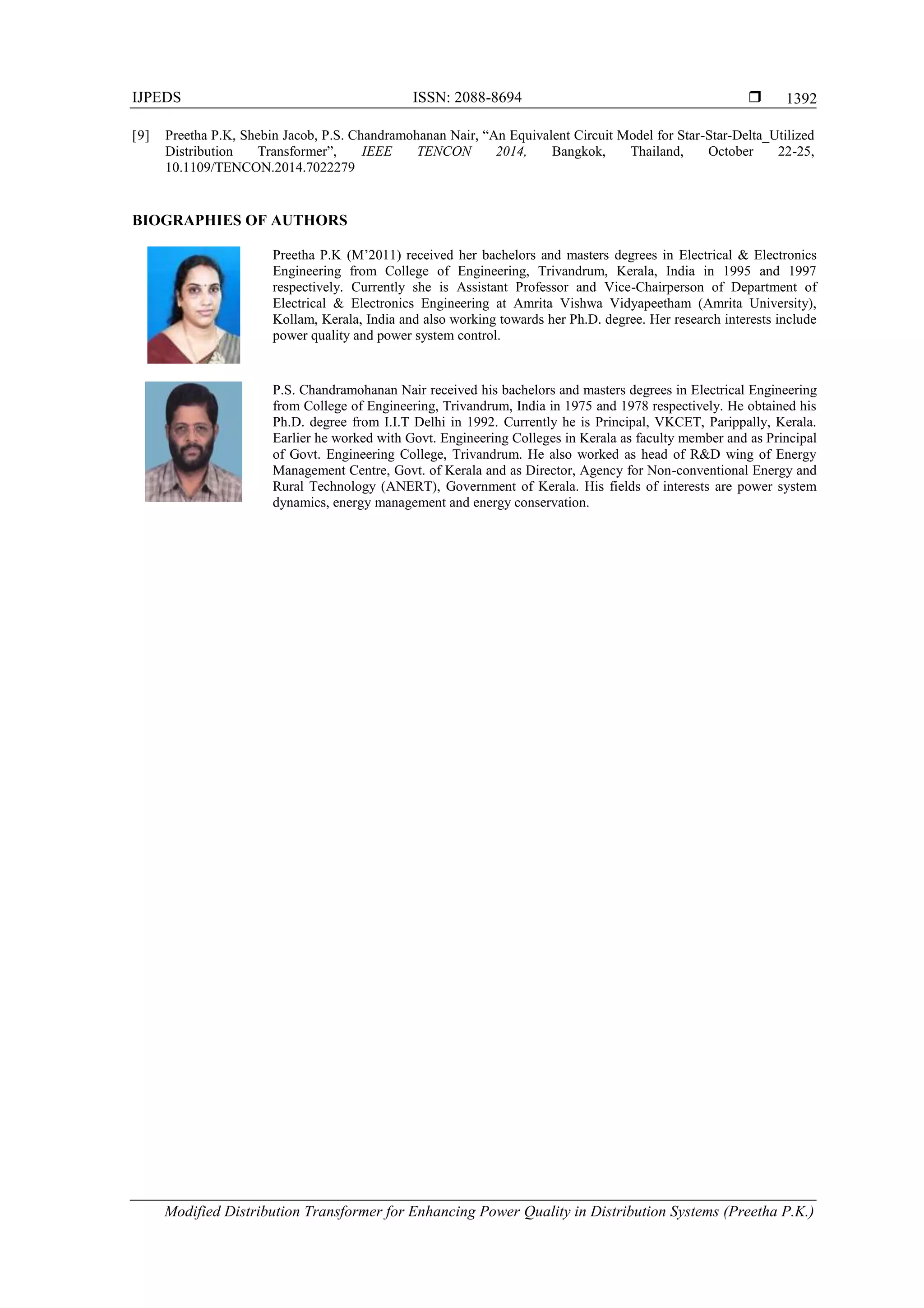 Modified Distribution Transformer for Enhancing Power Quality in ...