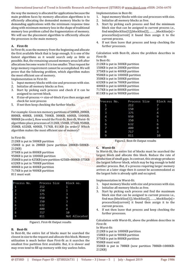 Analysis of Allocation Algorithms in Memory Management | PDF Analysis of Allocation Algorithms in Memory Management | PDF