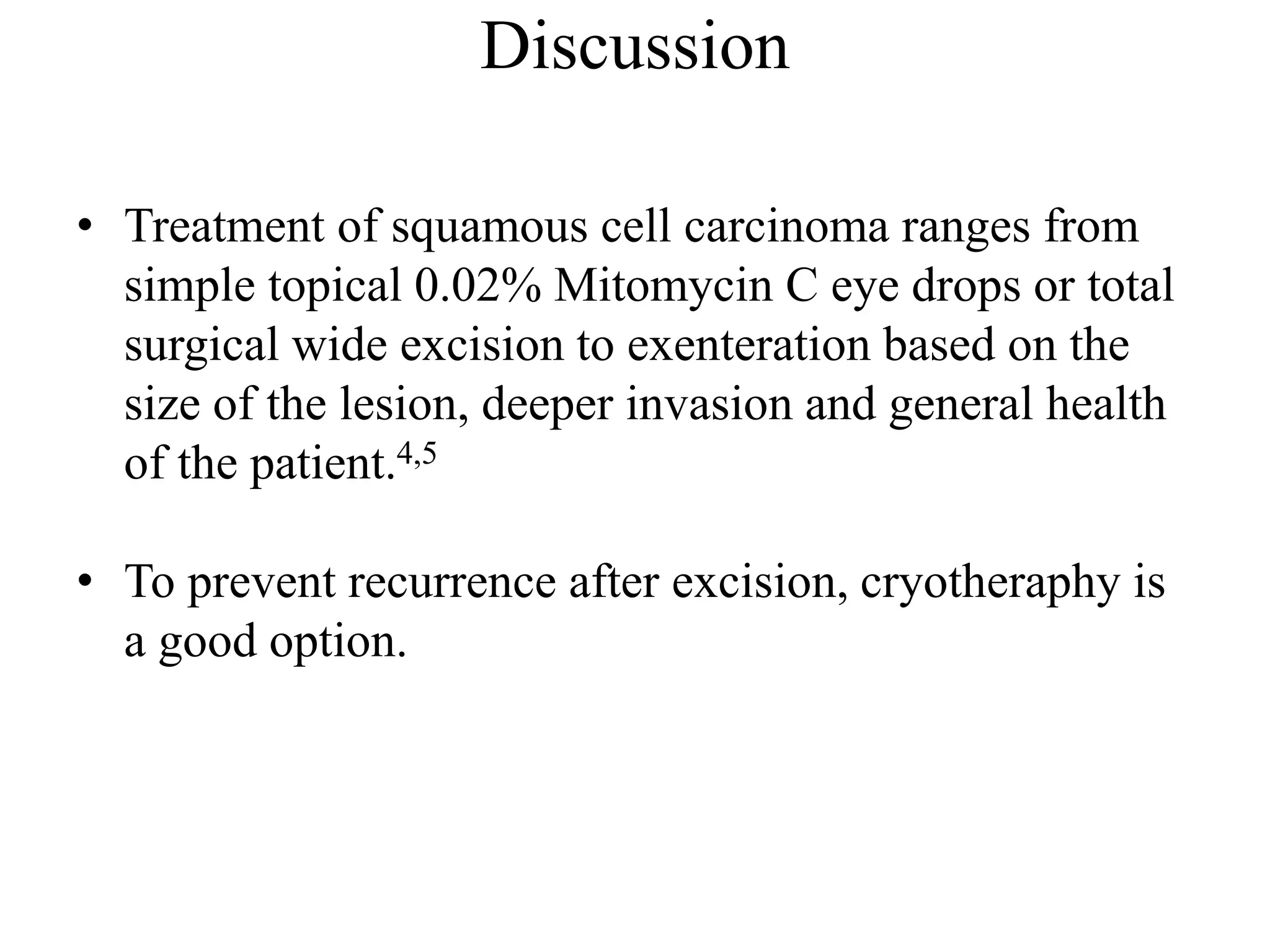 Surgical Excision Of Limbal Squamous Cell Carcinoma With Cryotherapy ...