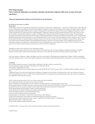 COVER LETTER | DOC | Business Accounting & Finance | Business